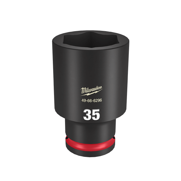 Milwaukee SHOCKWAVE 1 2 Drive 35mm Deep 6 Point Impact Socket 49666296 Milwaukee Tool NZ